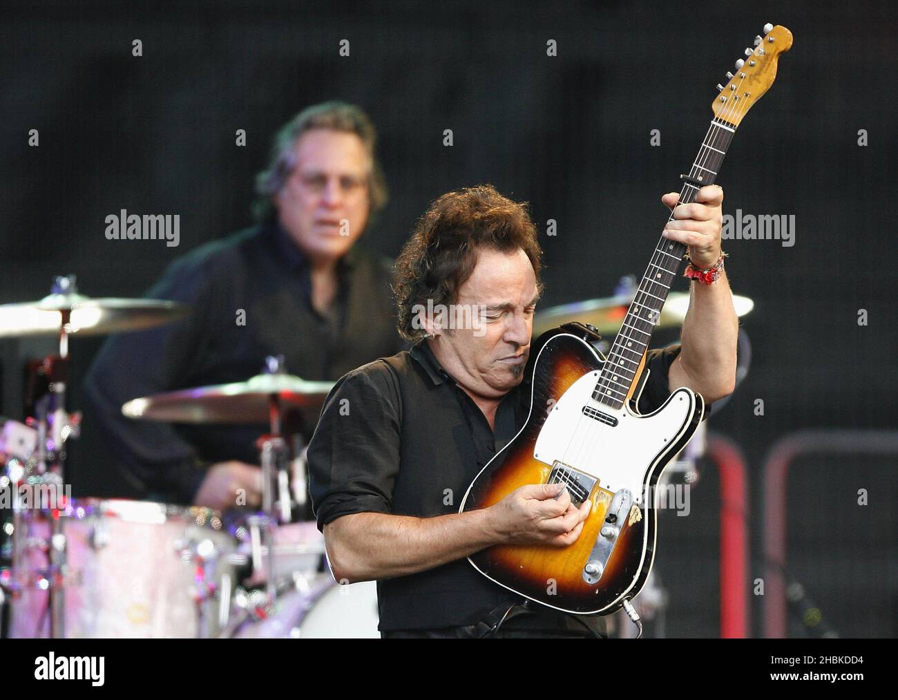 Bruce Springsteen performs in concert at the Emirates Stadium, in north ...