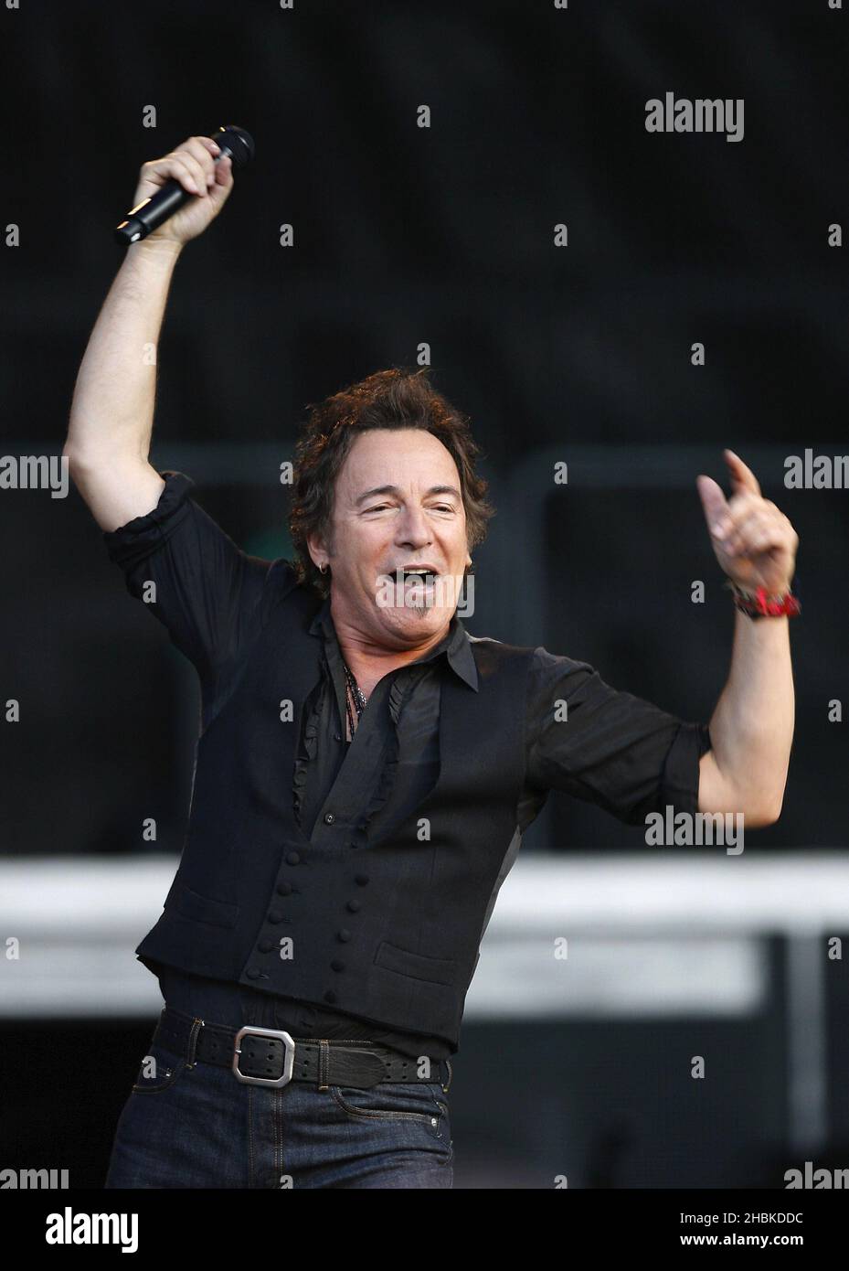Bruce Springsteen performs in concert at the Emirates Stadium, in north ...