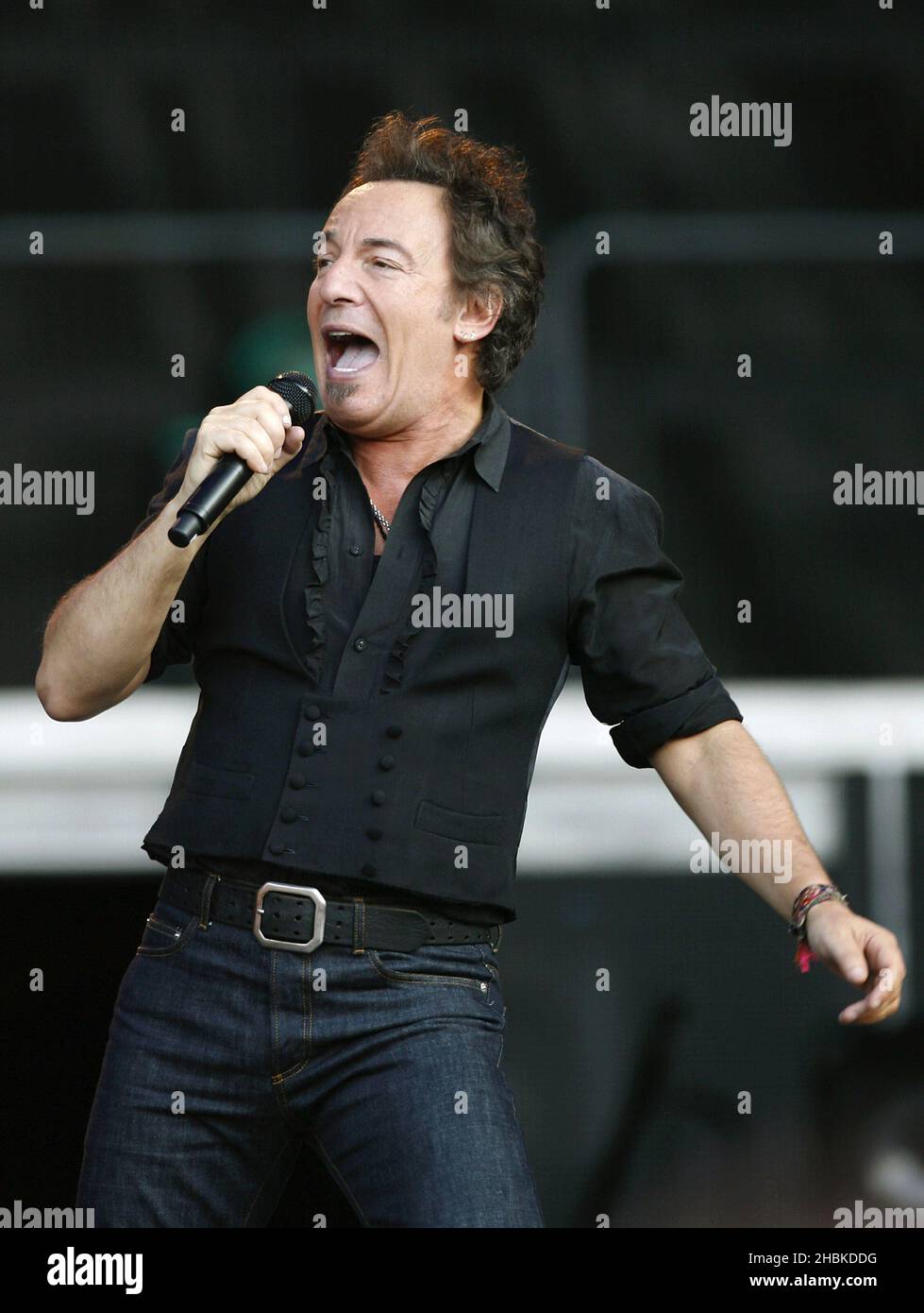 Bruce Springsteen performs in concert at the Emirates Stadium, in north ...
