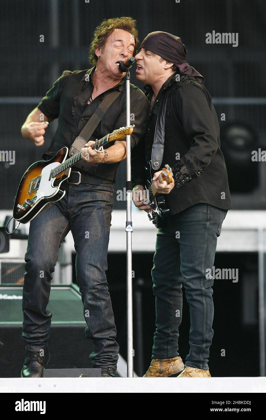 Bruce Springsteen performs in concert at the Emirates Stadium, in north ...
