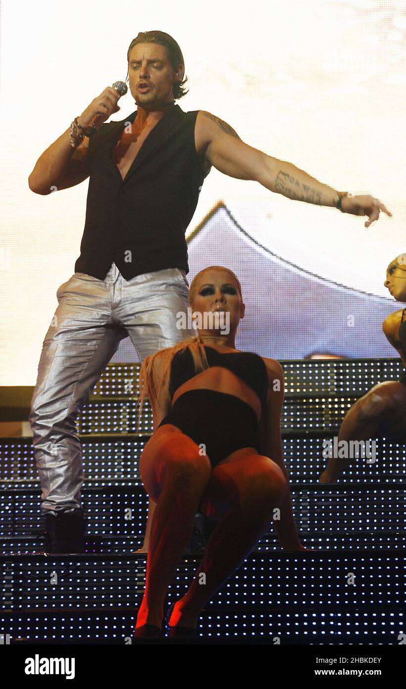 Keith Duffy of Boyzone performs at the 02 Arena, London Stock Photo - Alamy