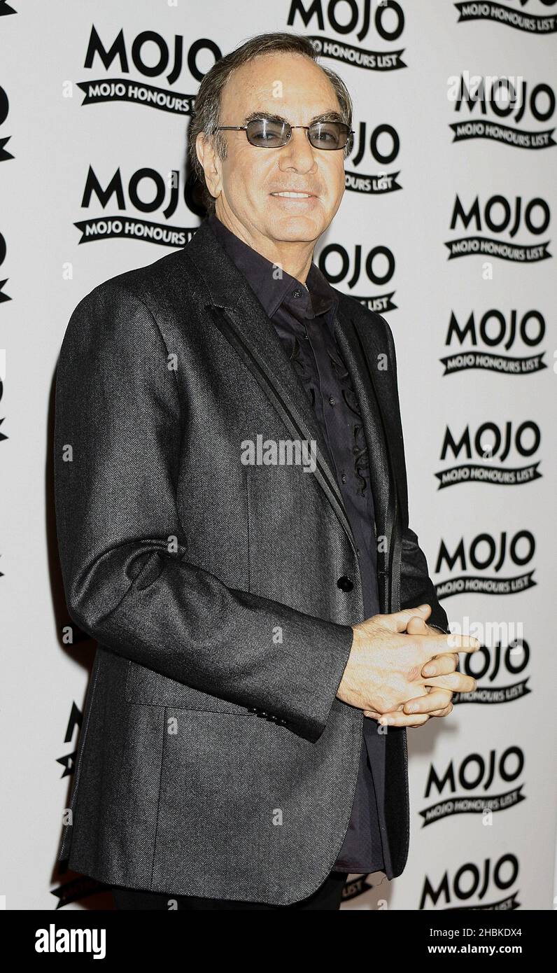 Neil Diamond arrives for the Mojo Honours List award ceremony at The ...