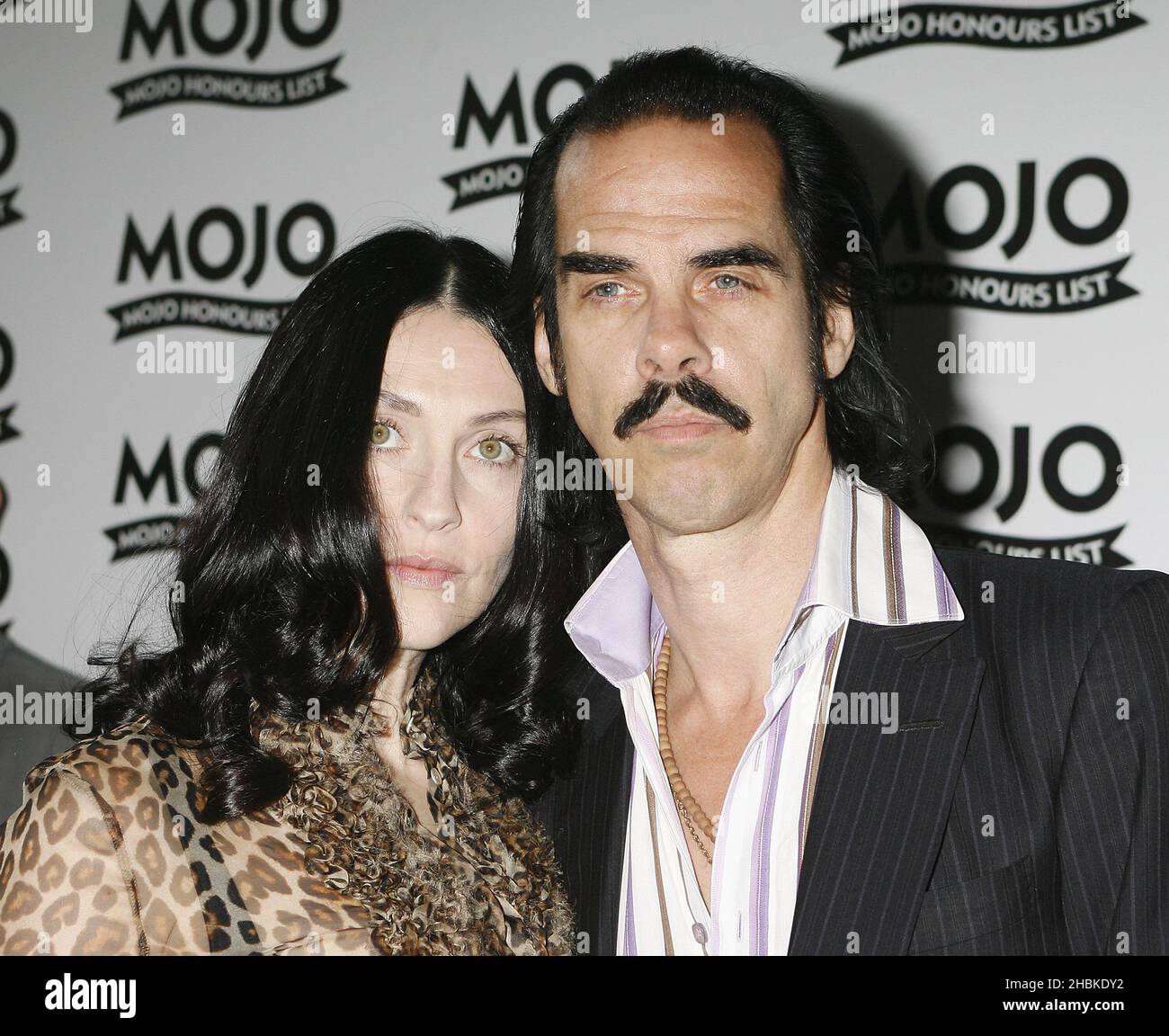 Nick Cave and wife Susie Bick attending the Mojo Honours List award ...