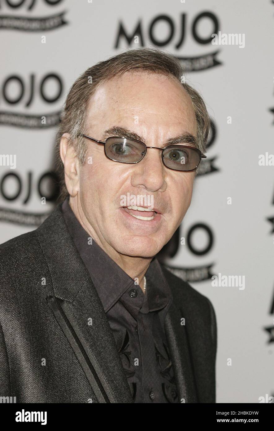 Neil Diamond attending the Mojo Honours List award ceremony at The ...