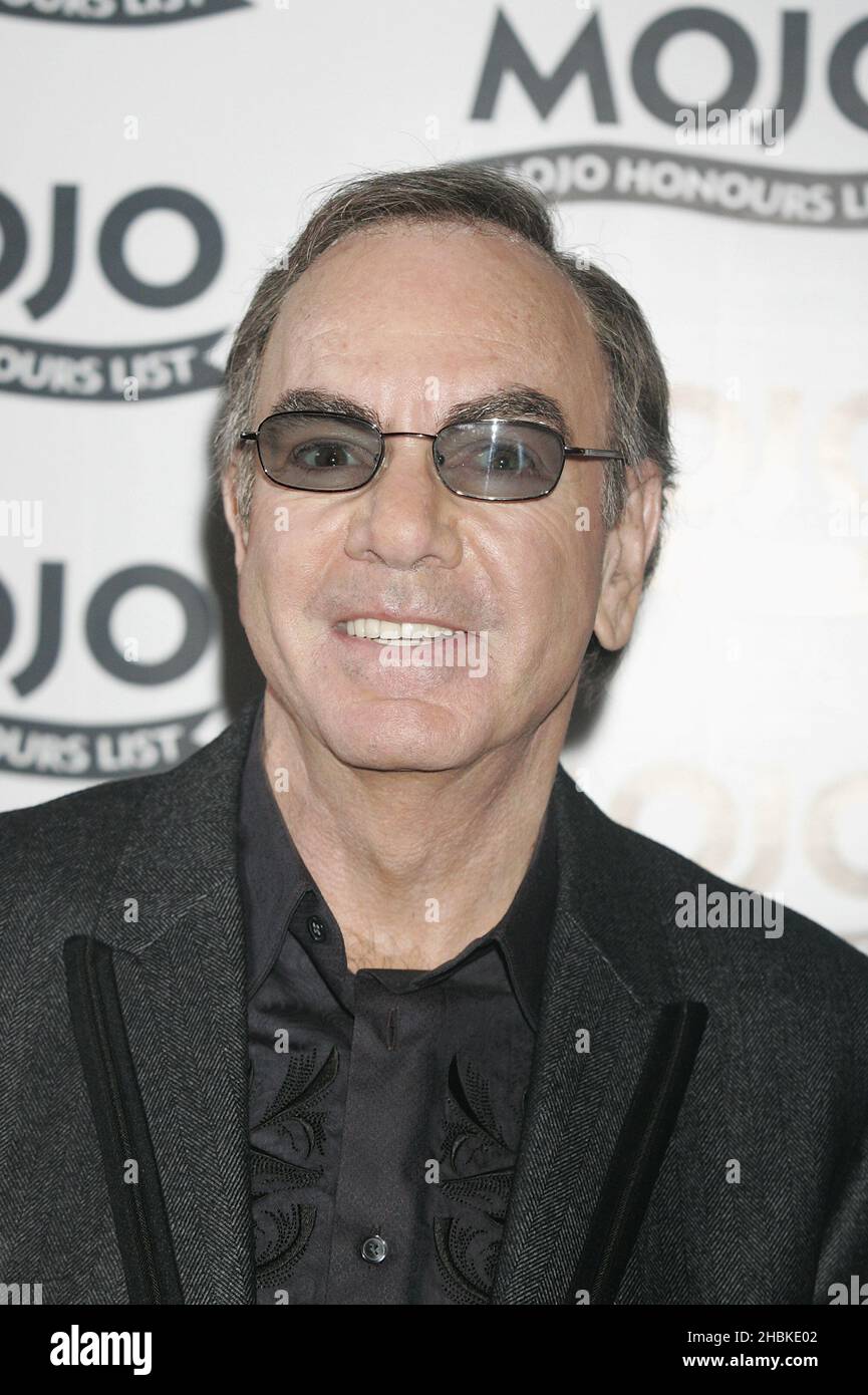 Neil Diamond attending the Mojo Honours List award ceremony at The ...
