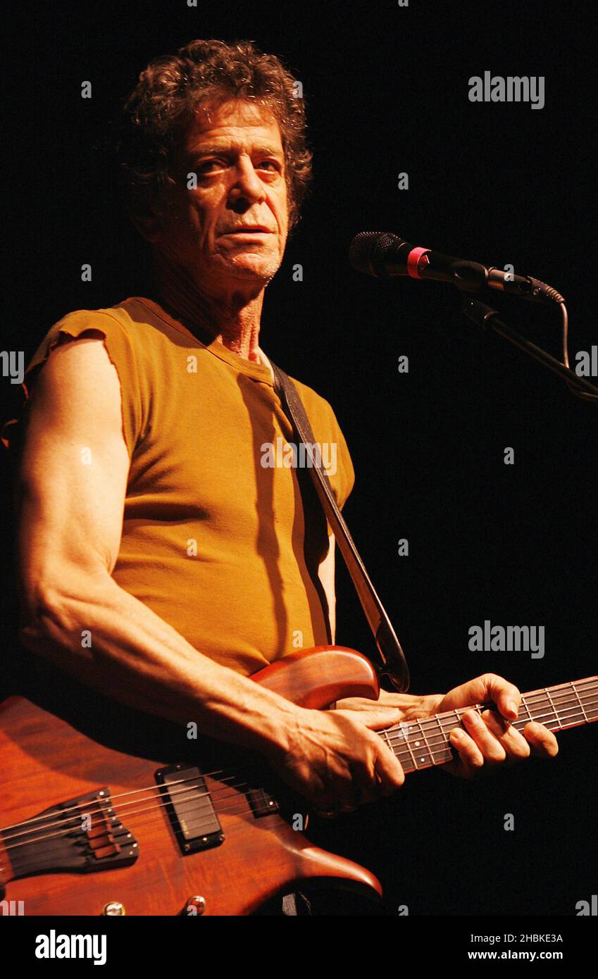Lou Reed in concert at the Royal Albert Hall in London Stock Photo - Alamy