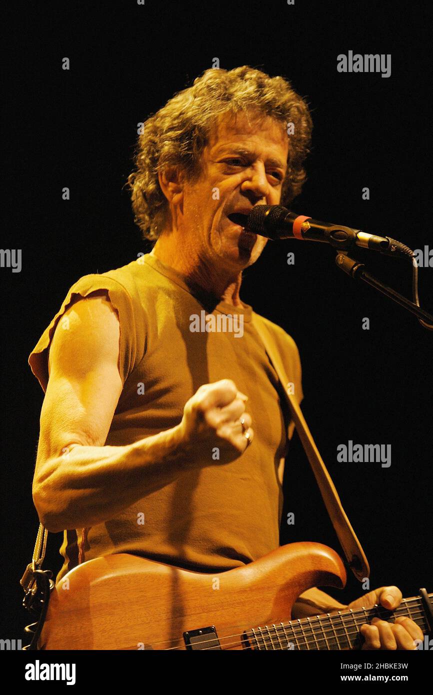 Lou Reed in concert at the Royal Albert Hall in London Stock Photo - Alamy