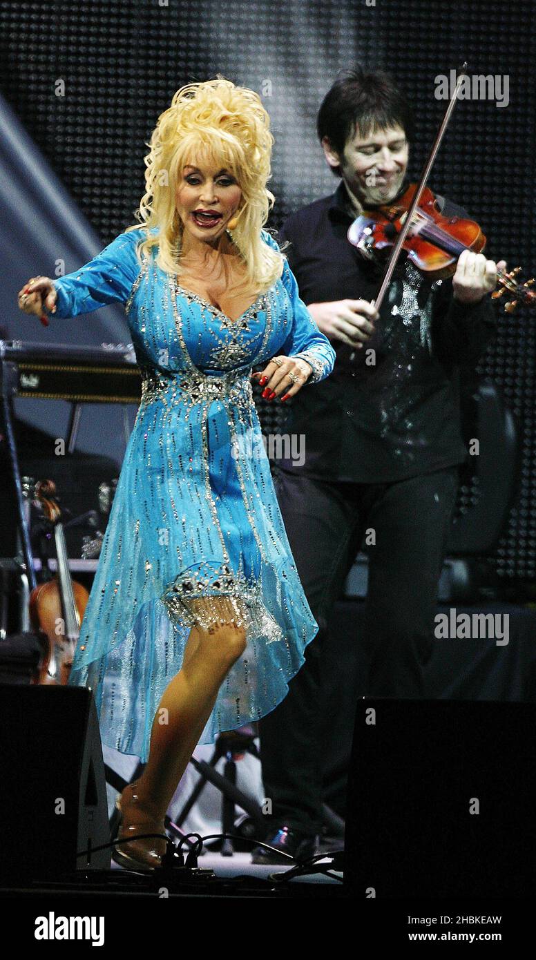 Dolly Parton performs live in concert at the O2 arena, London Stock ...