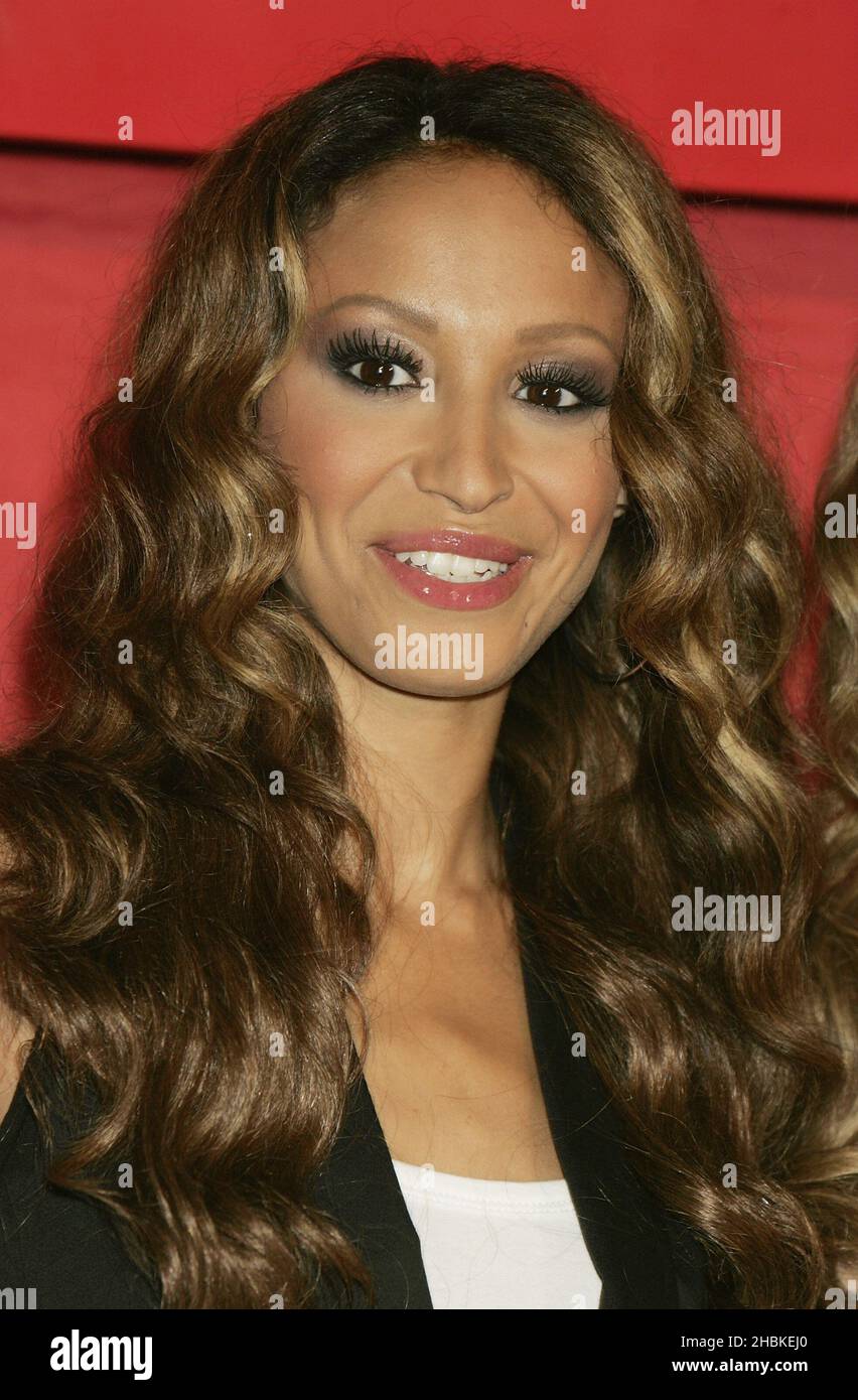 Amelle Berrabah of The Sugababes attend a photocall to unveil them as ...
