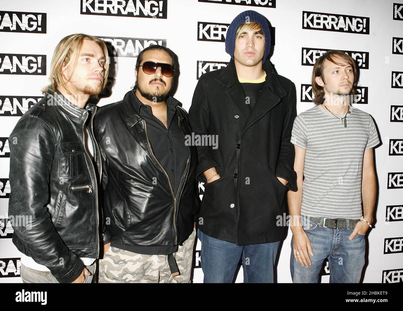 Fightstar arrive for the Kerrang Awards, at the Brewery, London Stock ...