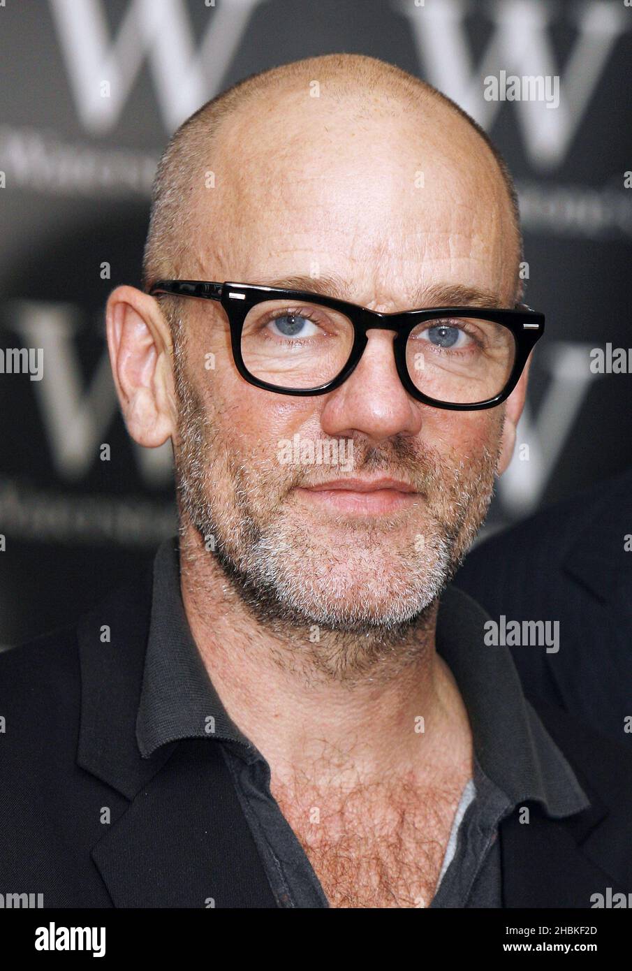 R.E.M. front man Michael Stipe at a book signing for 'R.E.M ...