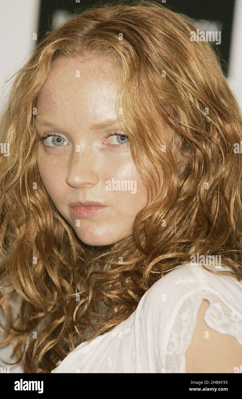 2008 lily cole launches new reader from sony at waterstone hi-res stock ...