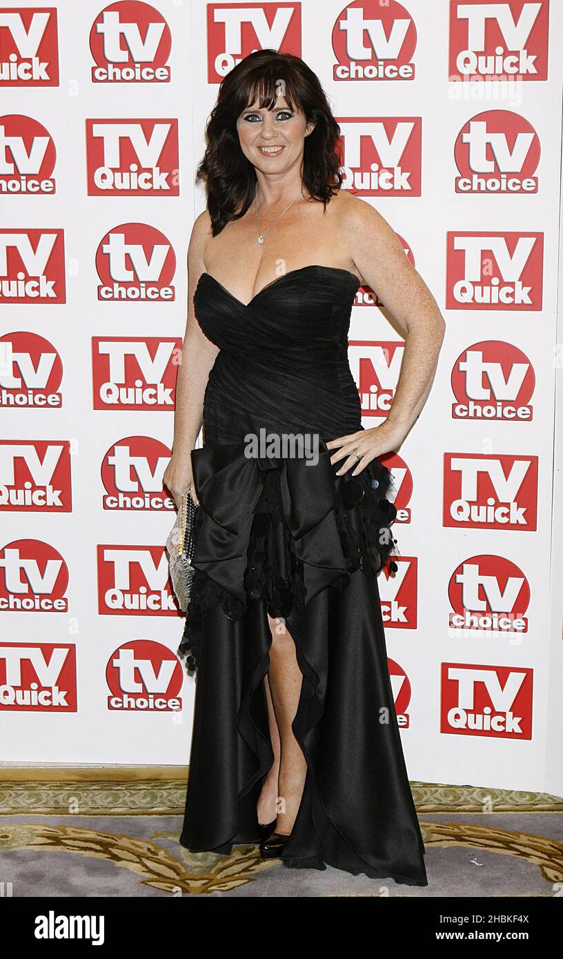 Coleen Nolan arrives for the TV Quick and TV Choice awards 2008, at The ...