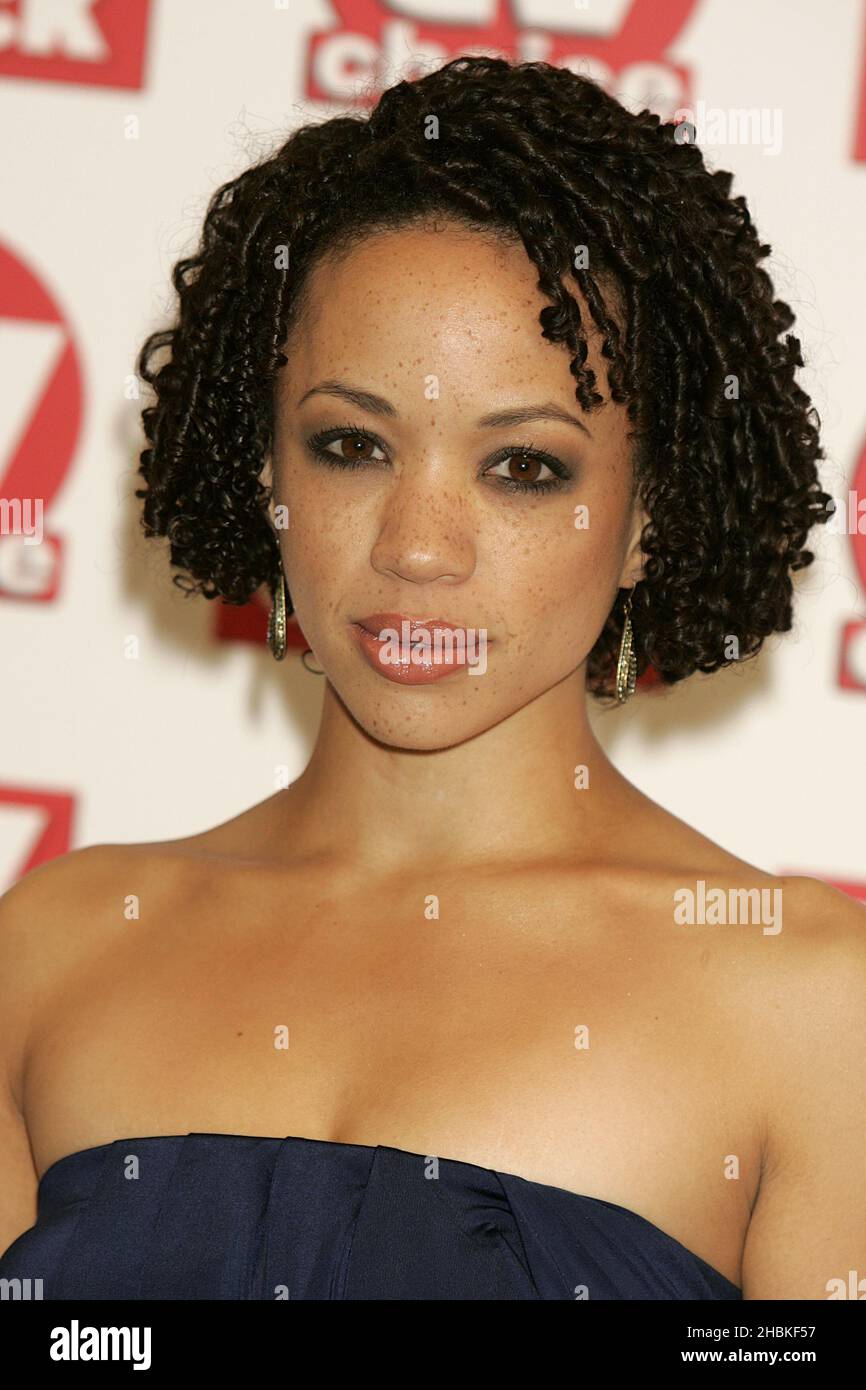 Cat Simmons arrives for the TV Quick and TV Choice awards 2008, at The ...