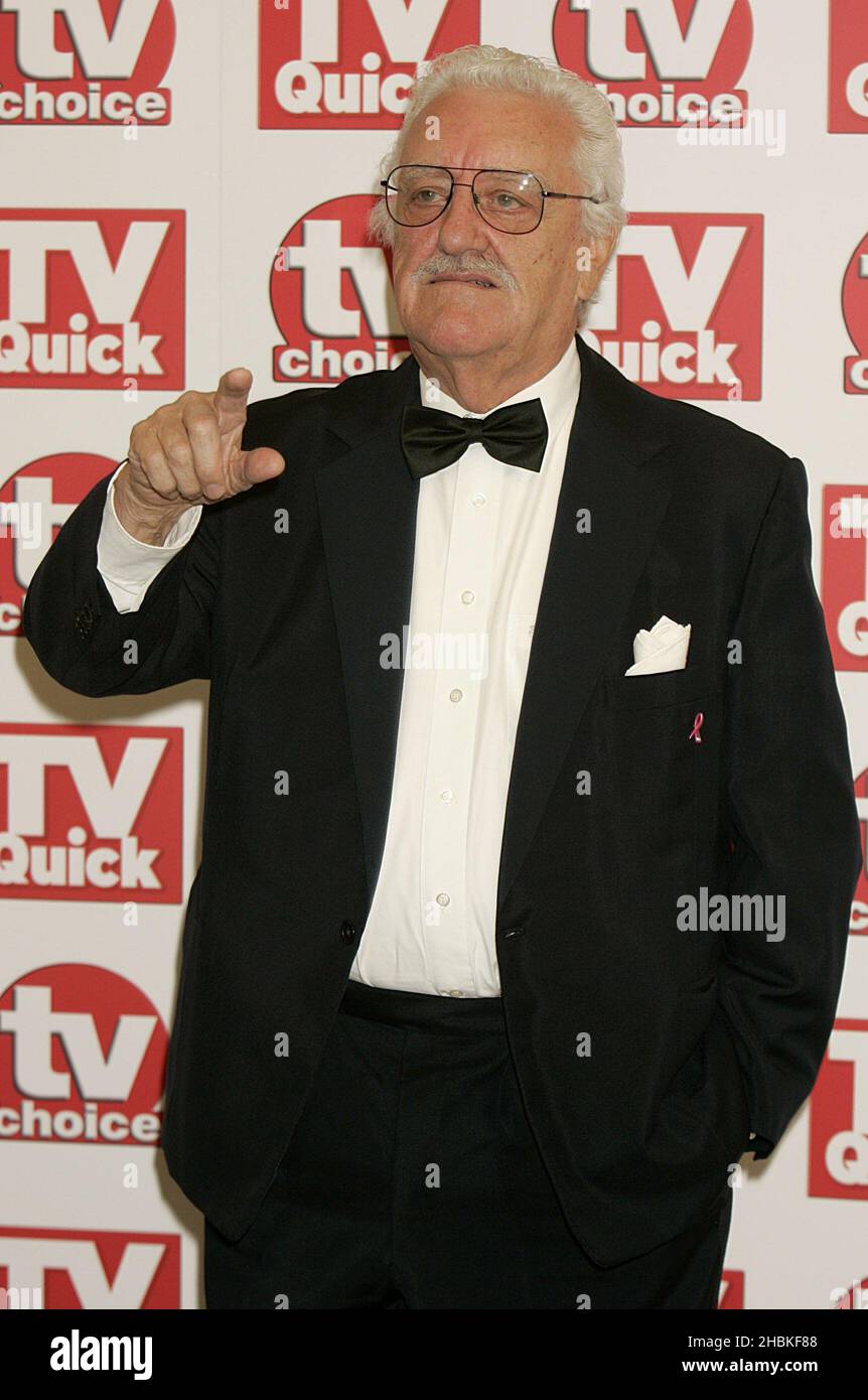 Bernard Cribbins arrives for the TV Quick and TV Choice awards 2008, at ...