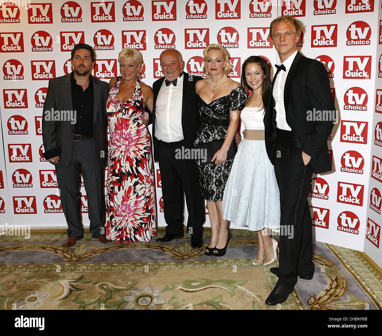 The cast of Waterloo Road arrive for the TV Quick and TV Choice awards ...