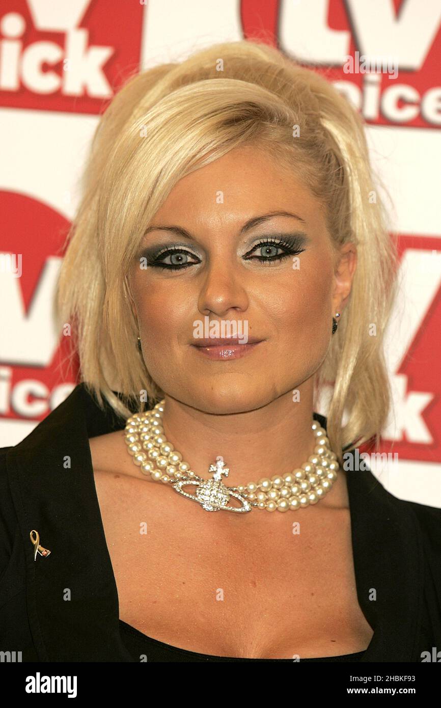 Rita Simons arrives for the TV Quick and TV Choice awards 2008, at The Dorchester, Park Lane ...