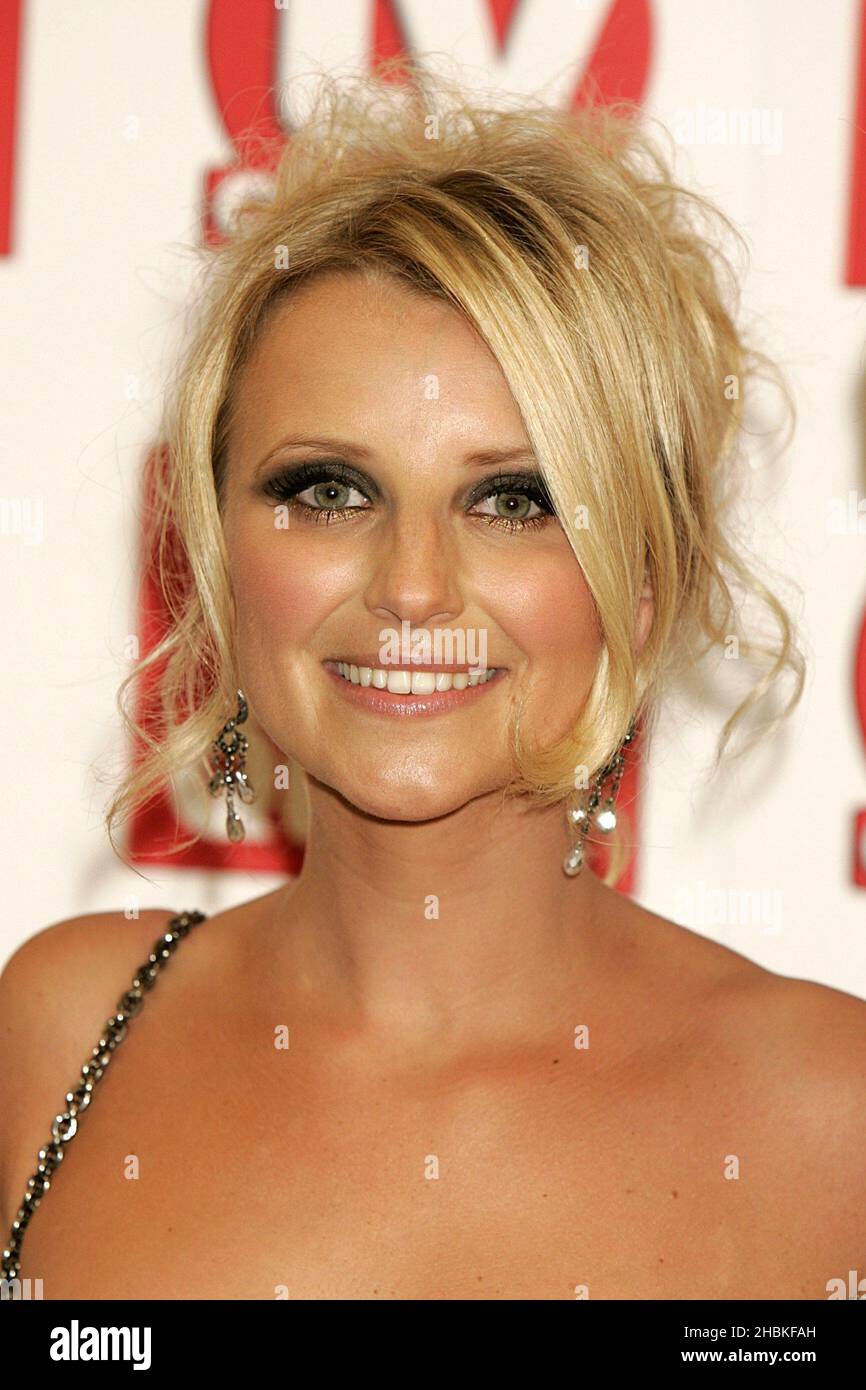 Carley Stenson arrives for the TV Quick and TV Choice awards 2008, at ...