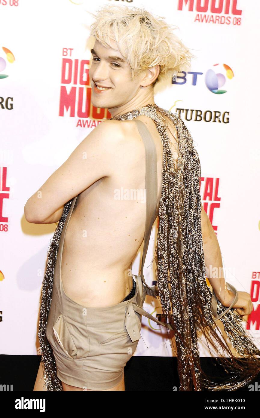 Patrick wolf arrives at the bt digital music awards 2008 hi-res stock photography and images - Alamy