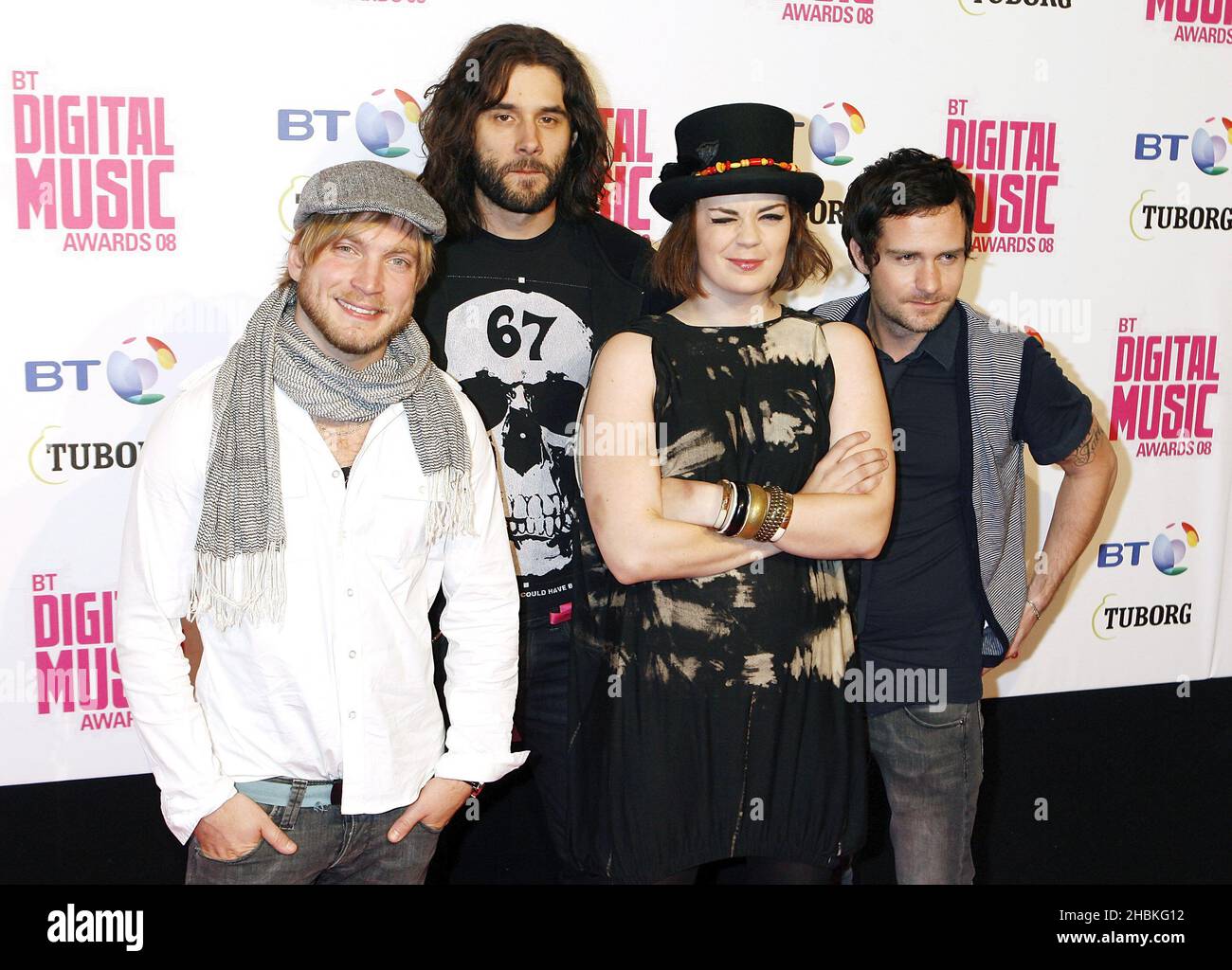 Ida Maria arrives at the BT Digital Music Awards 2008, at the ...