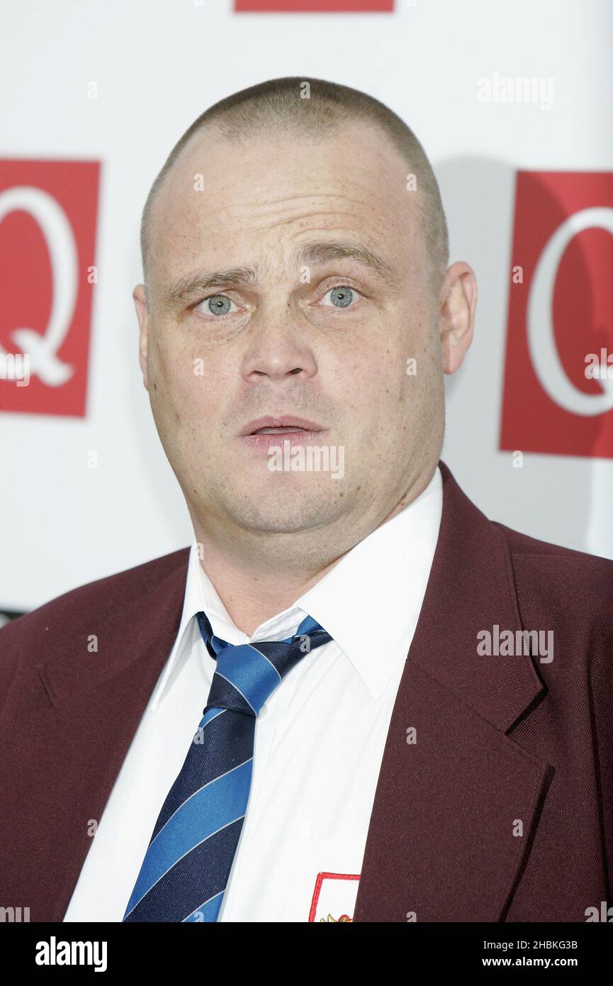 Al Murray arrives at the Q Awards at Grosvenor House Hotel, London ...