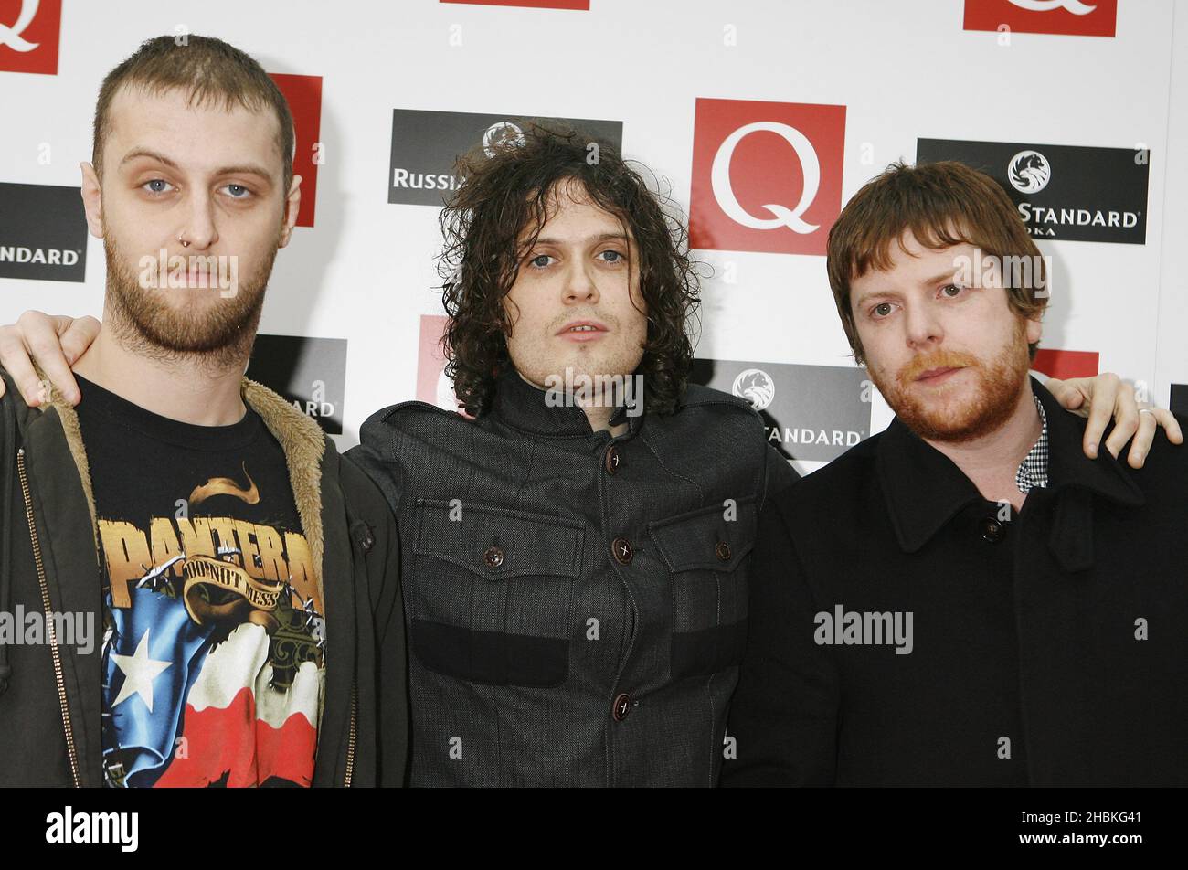 The Fratellis arrive at the Q Awards at Grosvenor House Hotel, London ...