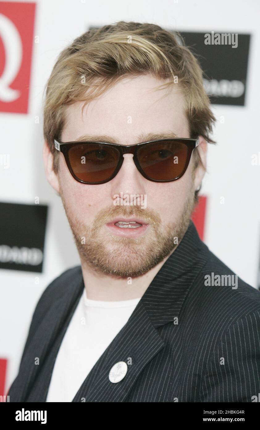 Ricky Wilson of Kaiser Chiefs arrives at the Q Awards at Grosvenor ...