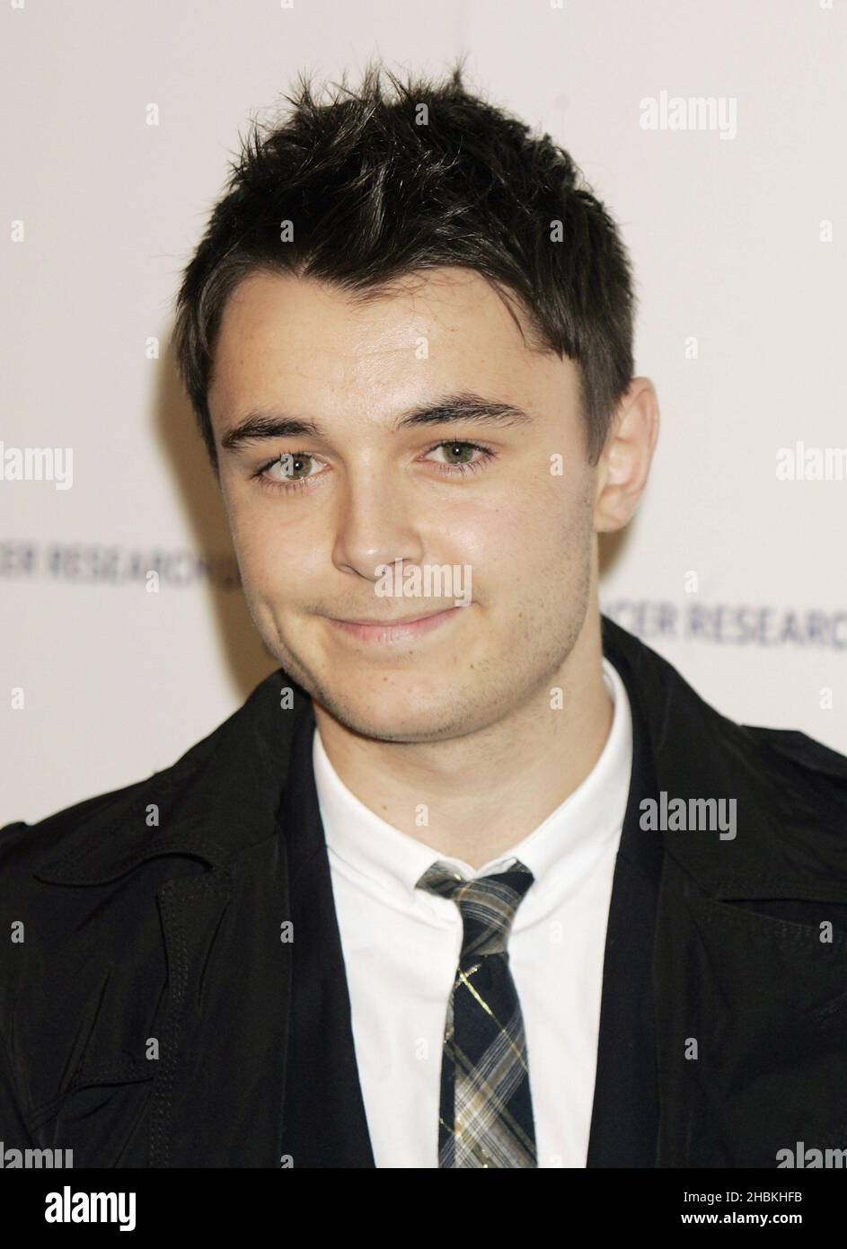 Leon Jackson arrives at Ronan Keating's Emeralds & Ivy Ball for Cancer ...