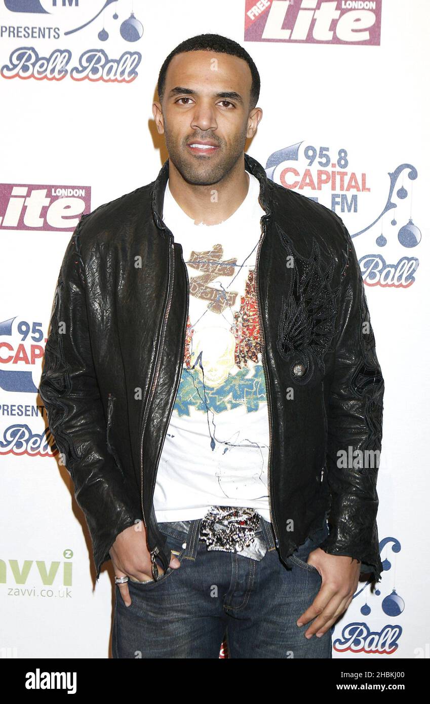 Craig David arrives at the Jingle Bell Ball at the O2 Arena in London ...