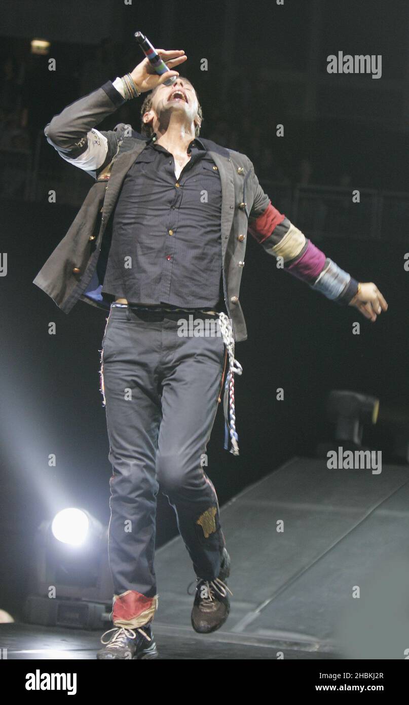 Coldplay perform in concert at 02 Arena, London Stock Photo - Alamy