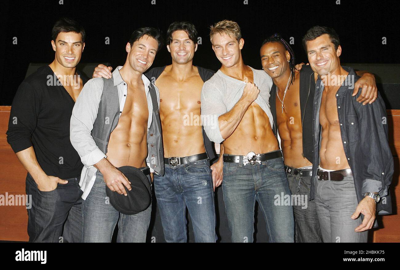 The new Chippendale Troup, Here Come The Boys attend a photocall to ...