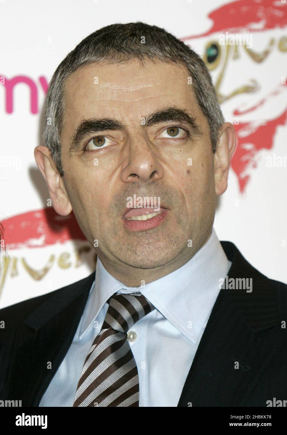 Star of stage show Oliver!, Rowan Atkinson, who plays Fagin, poses for ...