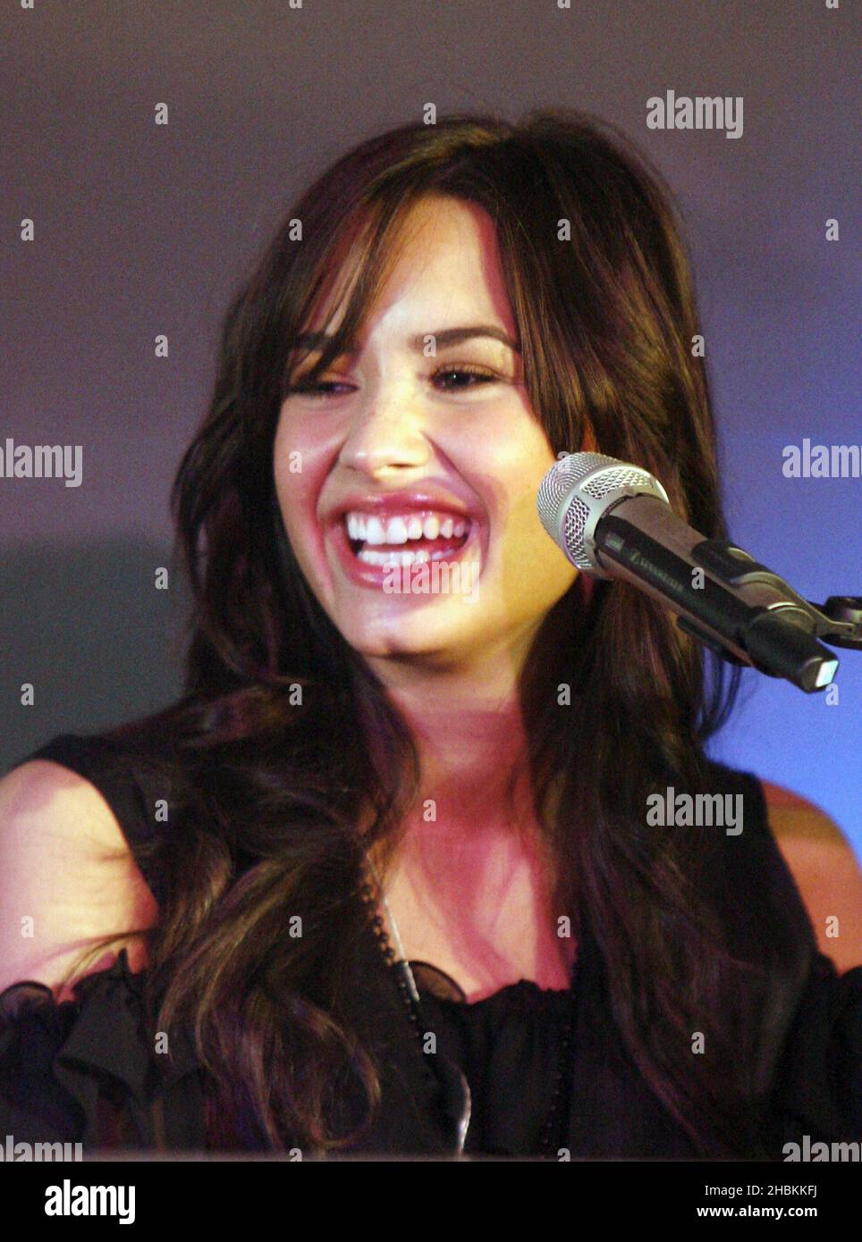 American actress and singer Demi Lovato performs at the I Tunes Event ...