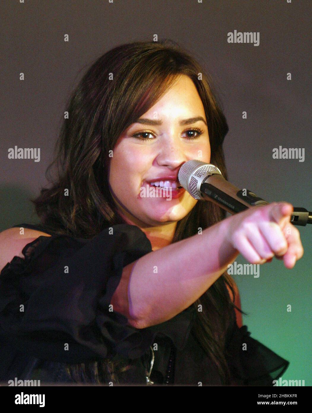 American actress and singer Demi Lovato performs at the I Tunes Event ...