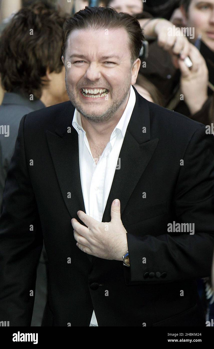 Ricky Gervais arrives at the World Premiere of "Night at the Museum 2 ...