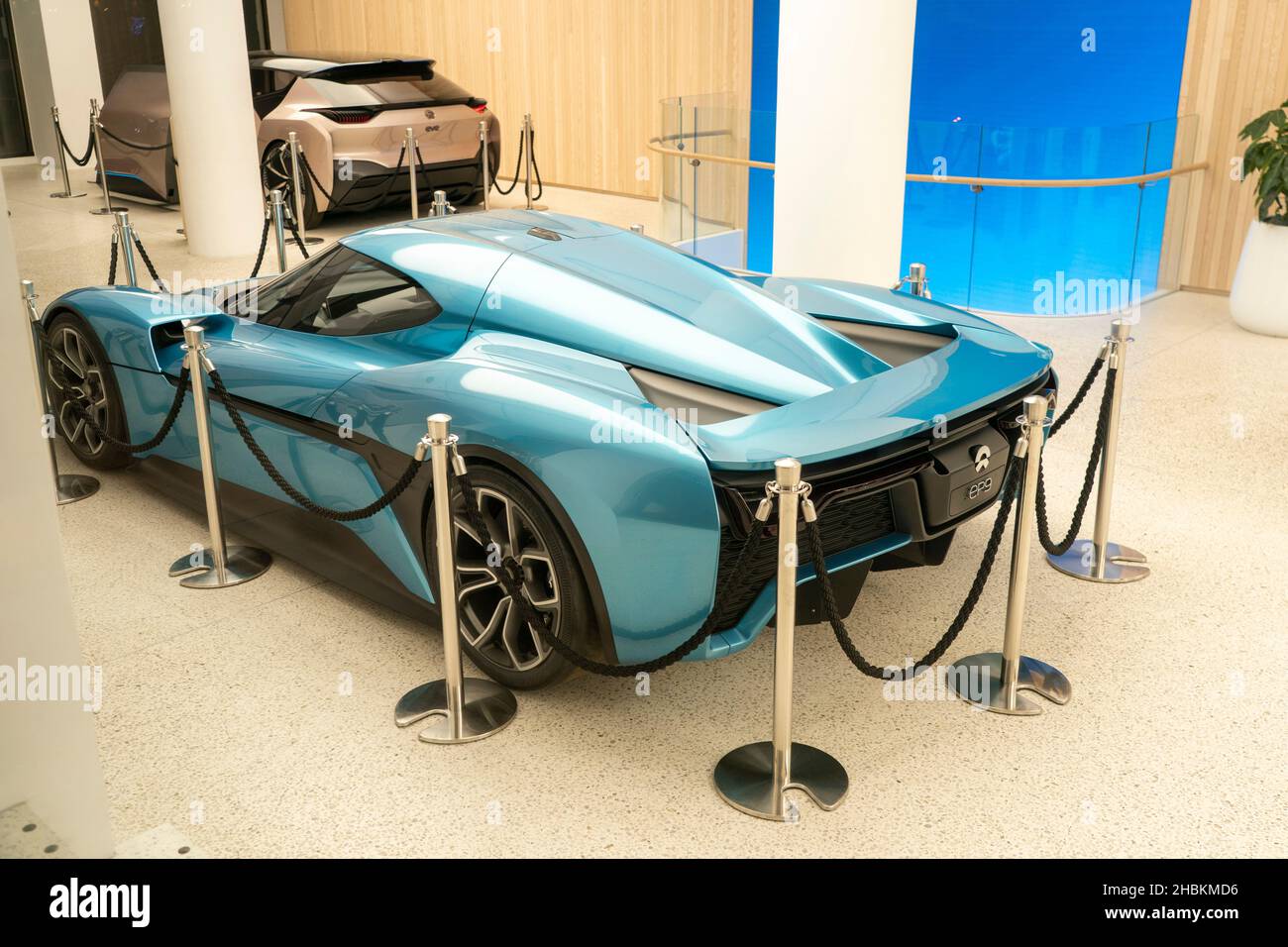 Oslo 20211218.The Chinese electric car manufacturer Nio has opened a ...