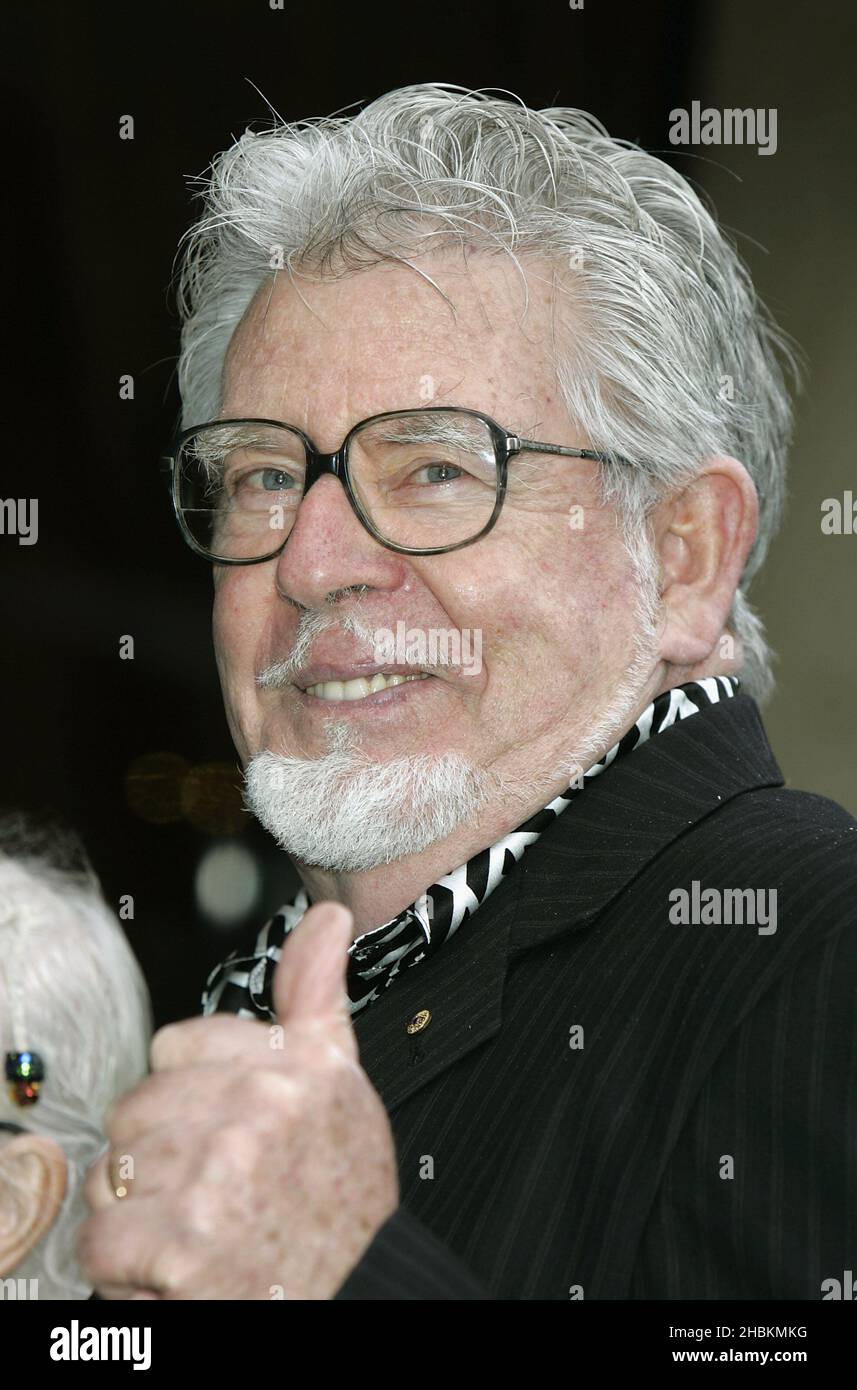 Rolf Harris arriving at the 54th Ivor Novello Awards at the Grosvenor ...