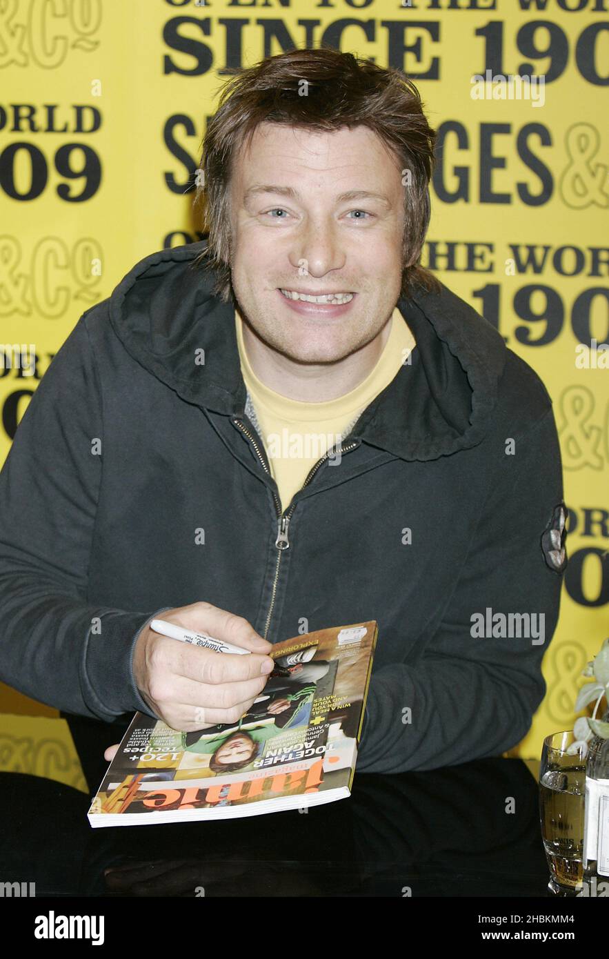 Celebrity chef Jamie Oliver launches his new monthly magazine, Jamie ...