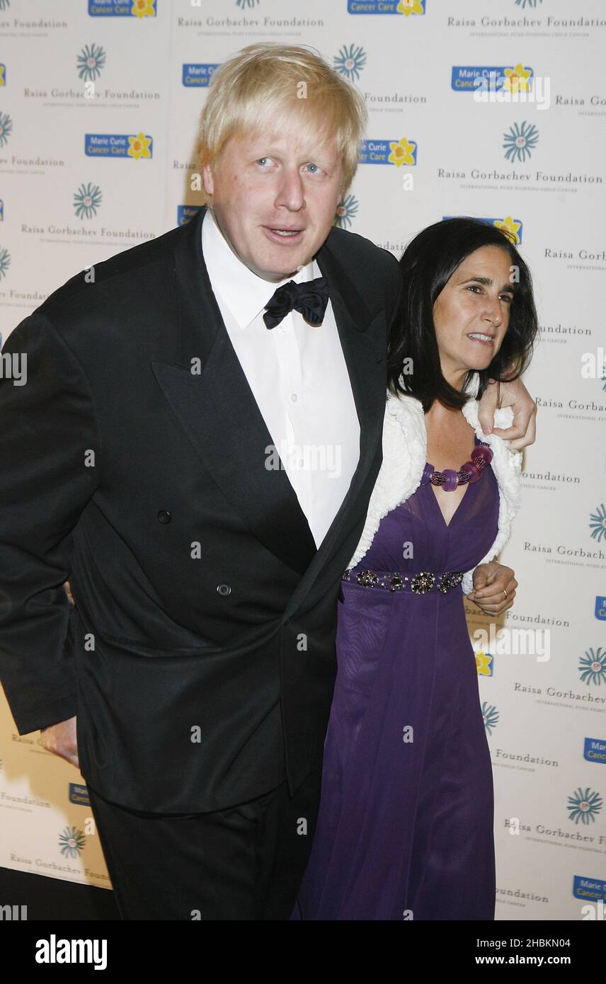 Boris Johnson andd wife arrive at the Raisa Gorbachev Fund Raising ...