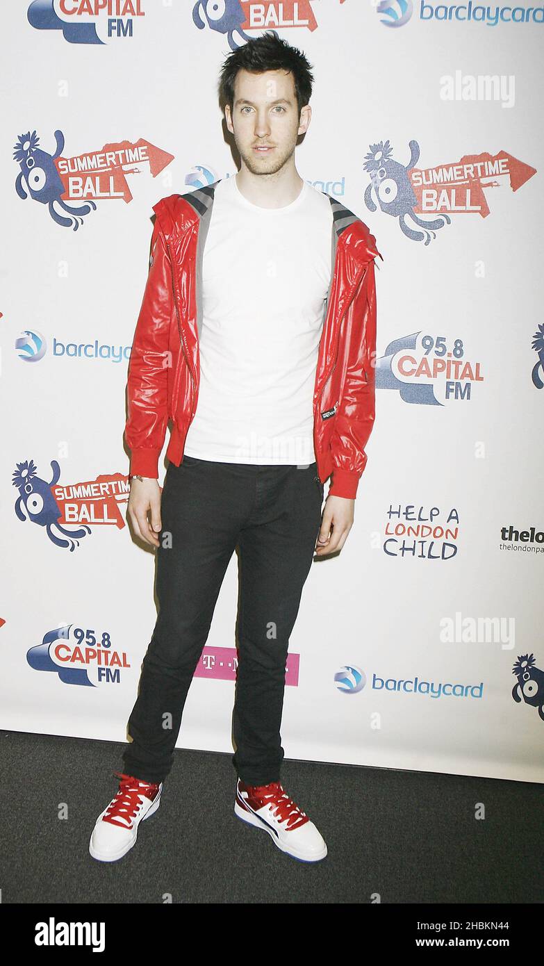 Calvin Harris arrives at the Capital 95.8 Summertime Ball with ...