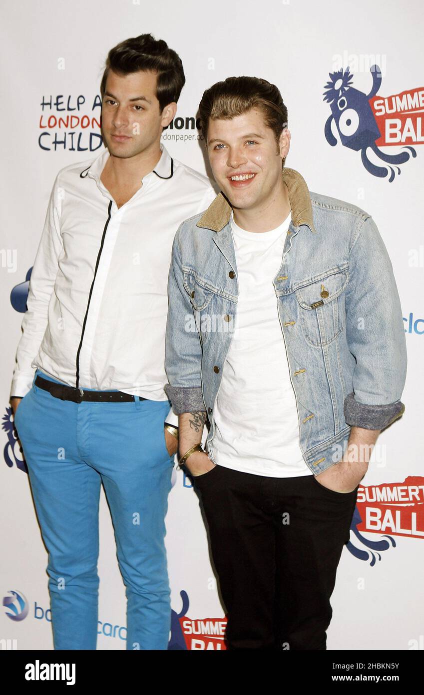 Mark Ronson and Daniel Merriweather at the Capital 95.8 Summertime Ball ...