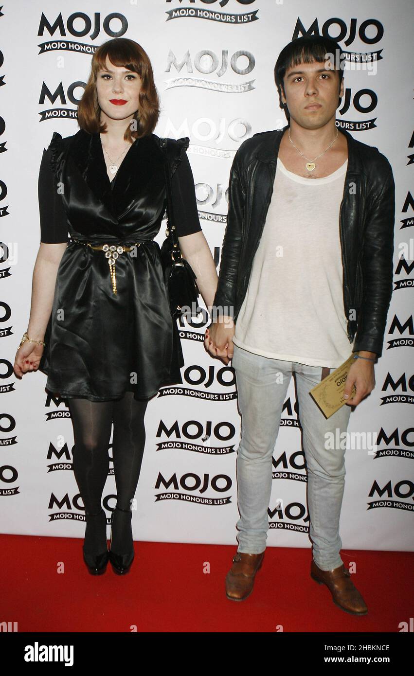 Kate Nash and boyfriend Ryan Jarman of The Cribs arrive at the MOJO ...