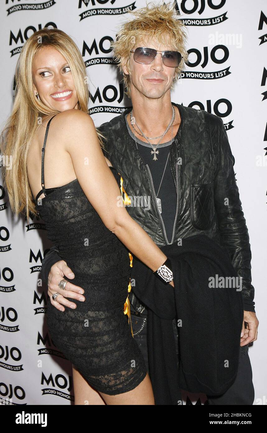 Duff McKagan and wife Susan McKagan arrive at the MOJO Awards at The ...