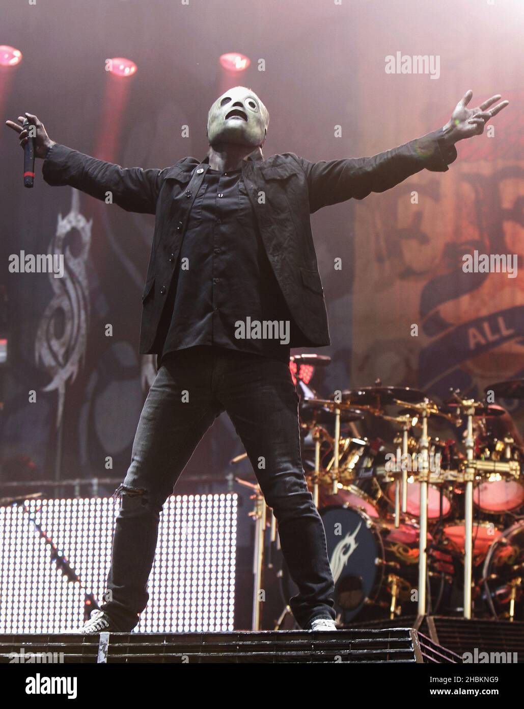 Corey Taylor of Slipknotperforms on the main stage at the Download ...