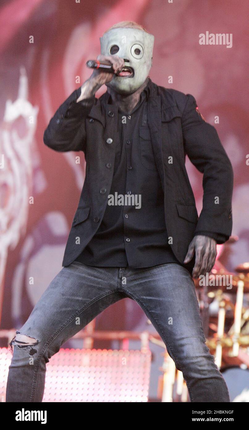 Corey Taylor of Slipknot performs at Download Festival 2009 at ...