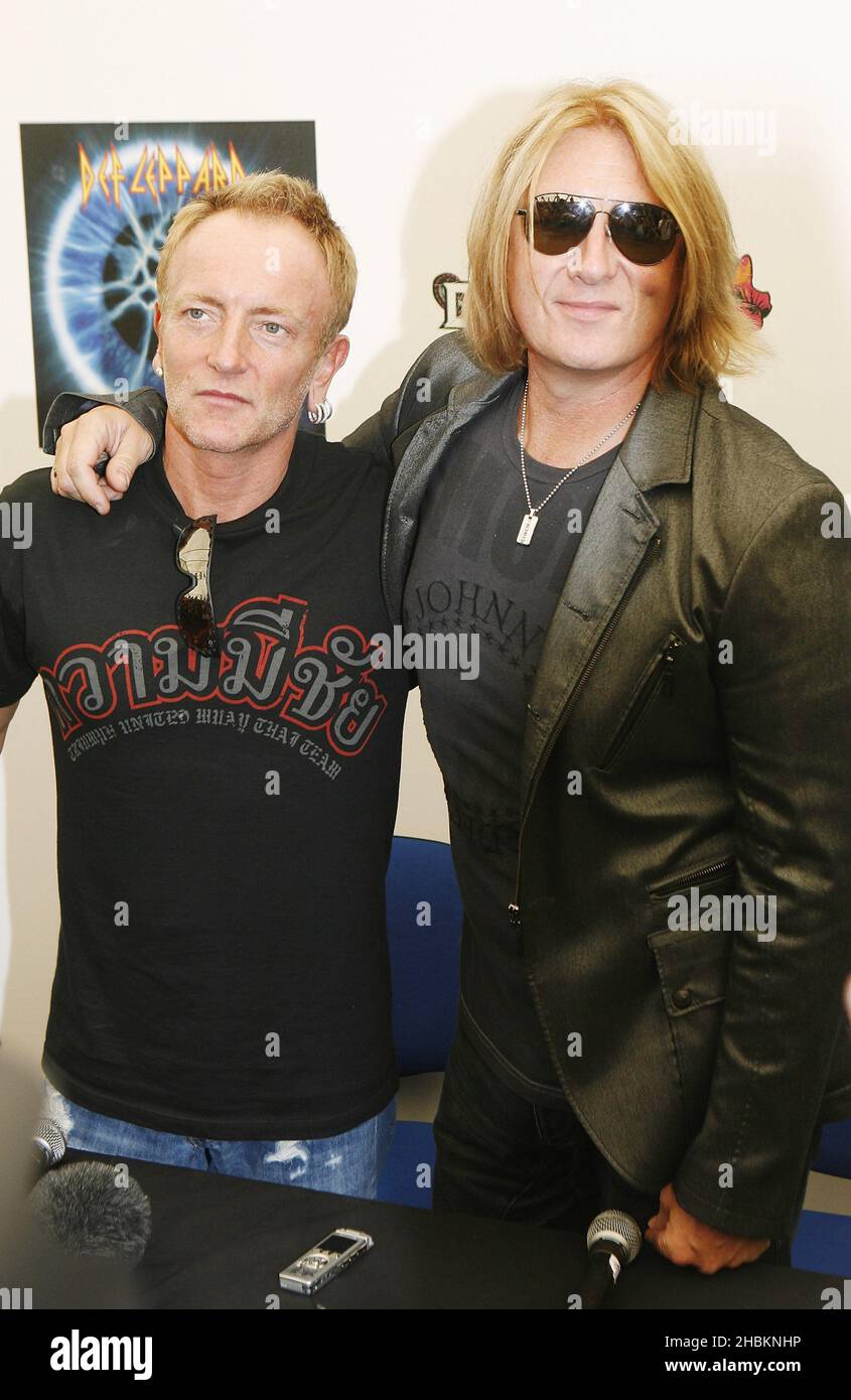 Joe Elliot of Def Leppard during press conference at Download Festival ...