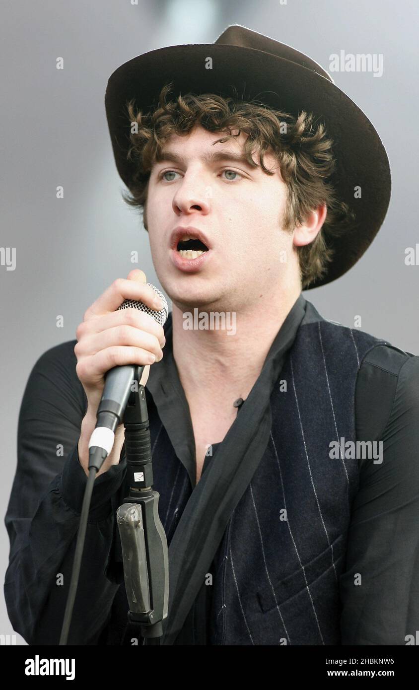 Luke Pritchard of The Kooks performs on stage on day one of the Hard ...