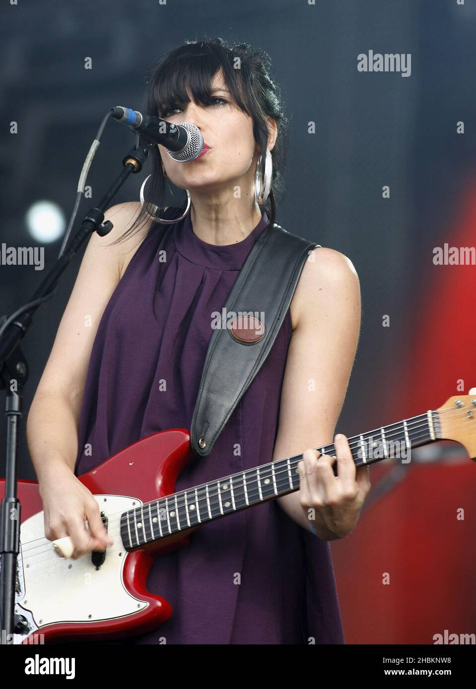 Juanita Stein of Howling Bells performs on stage during day 1 of the ...