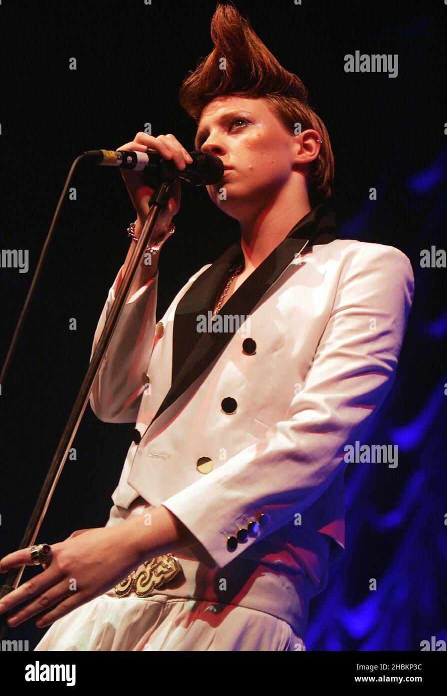 Elly Jackson of La Roux performing on stage at The Forum in Kentish ...