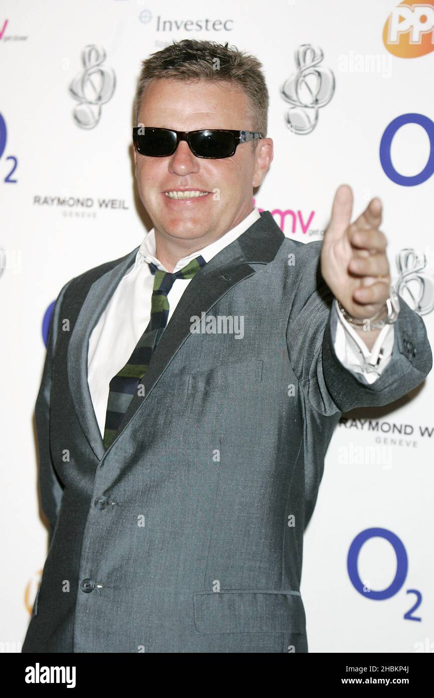 Suggs of Madness arriving at The Silver Clef Awards 2009, Hilton Hotel ...